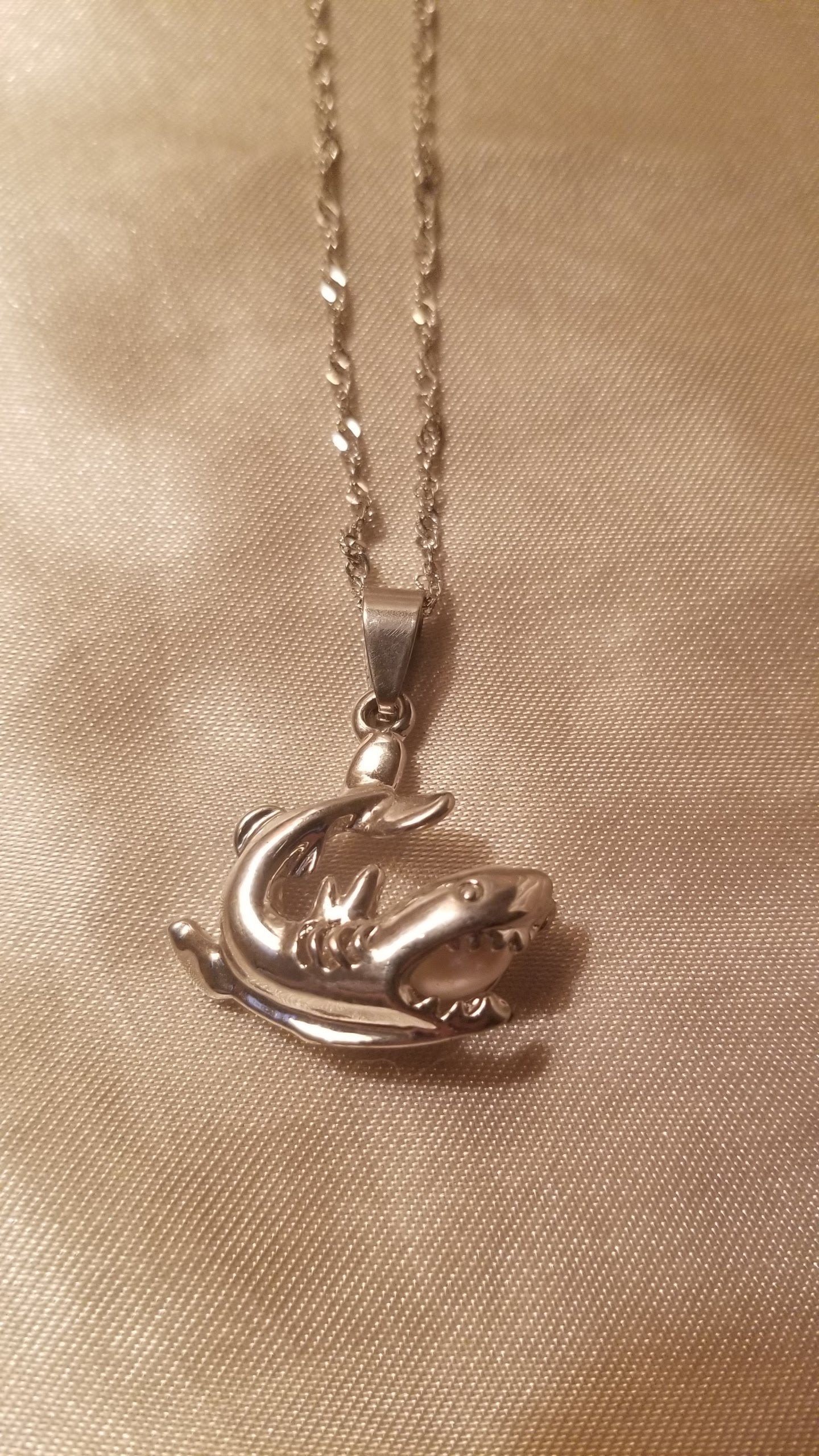 Shark Pearl Cage Necklace — Cynfull Arts