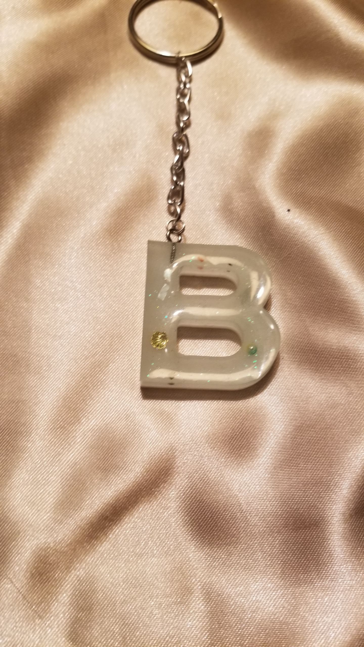 Letter B Ocean Keychain - Cynfull Arts