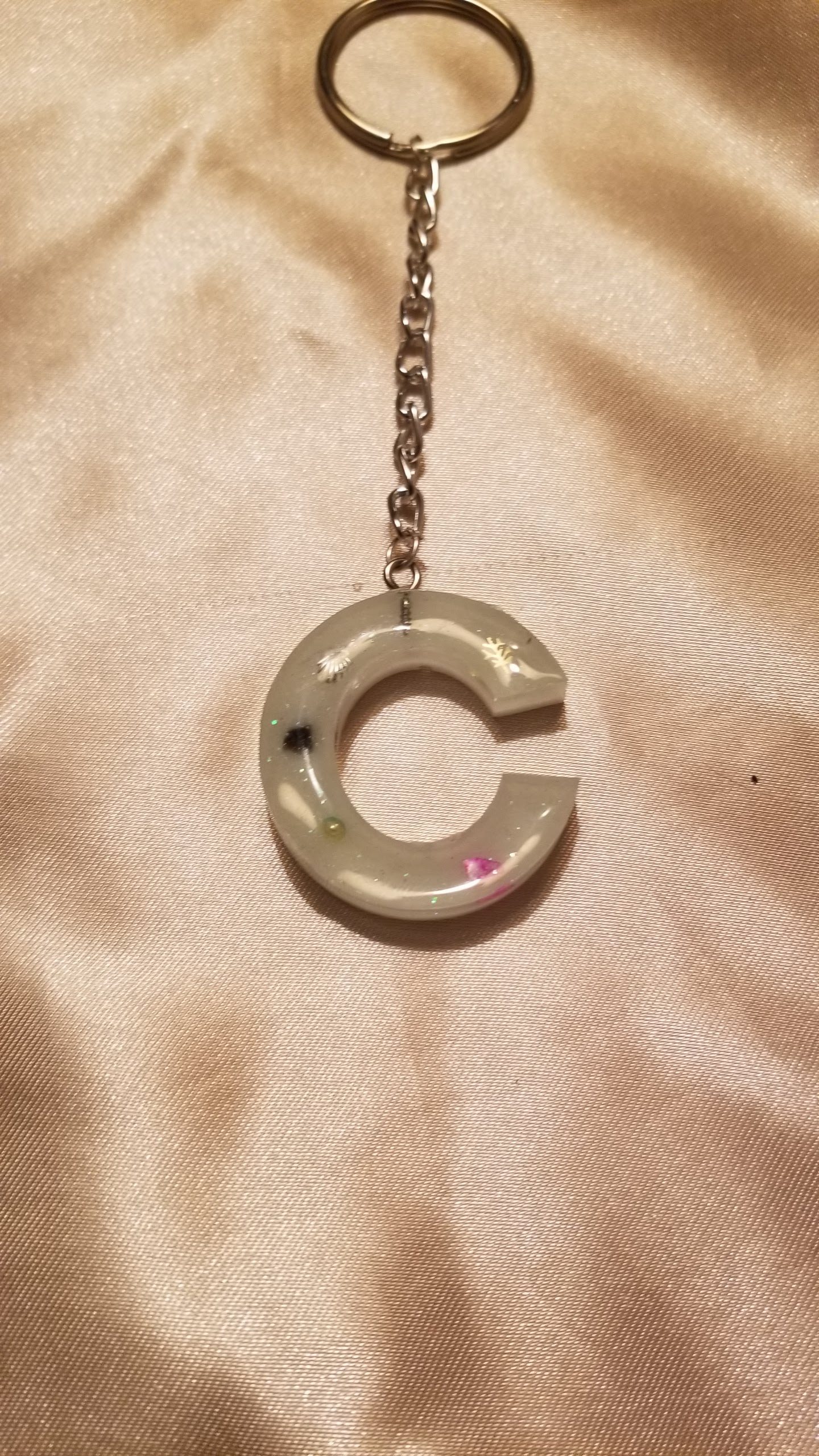 Letter C Ocean Keychain — Cynfull Arts