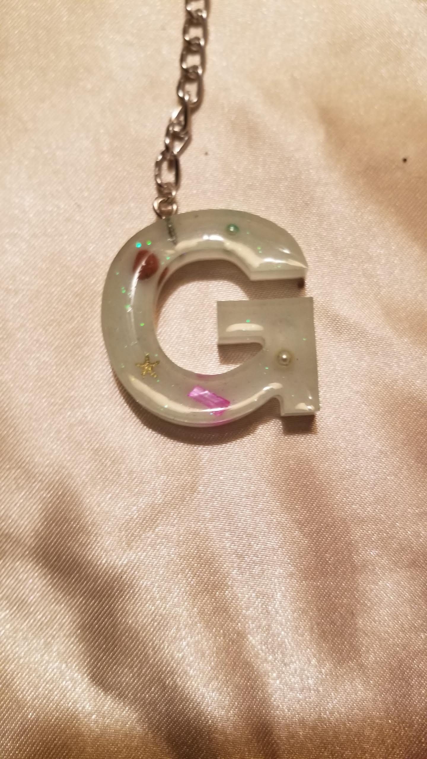 Letter G Ocean Keychain — Cynfull Arts